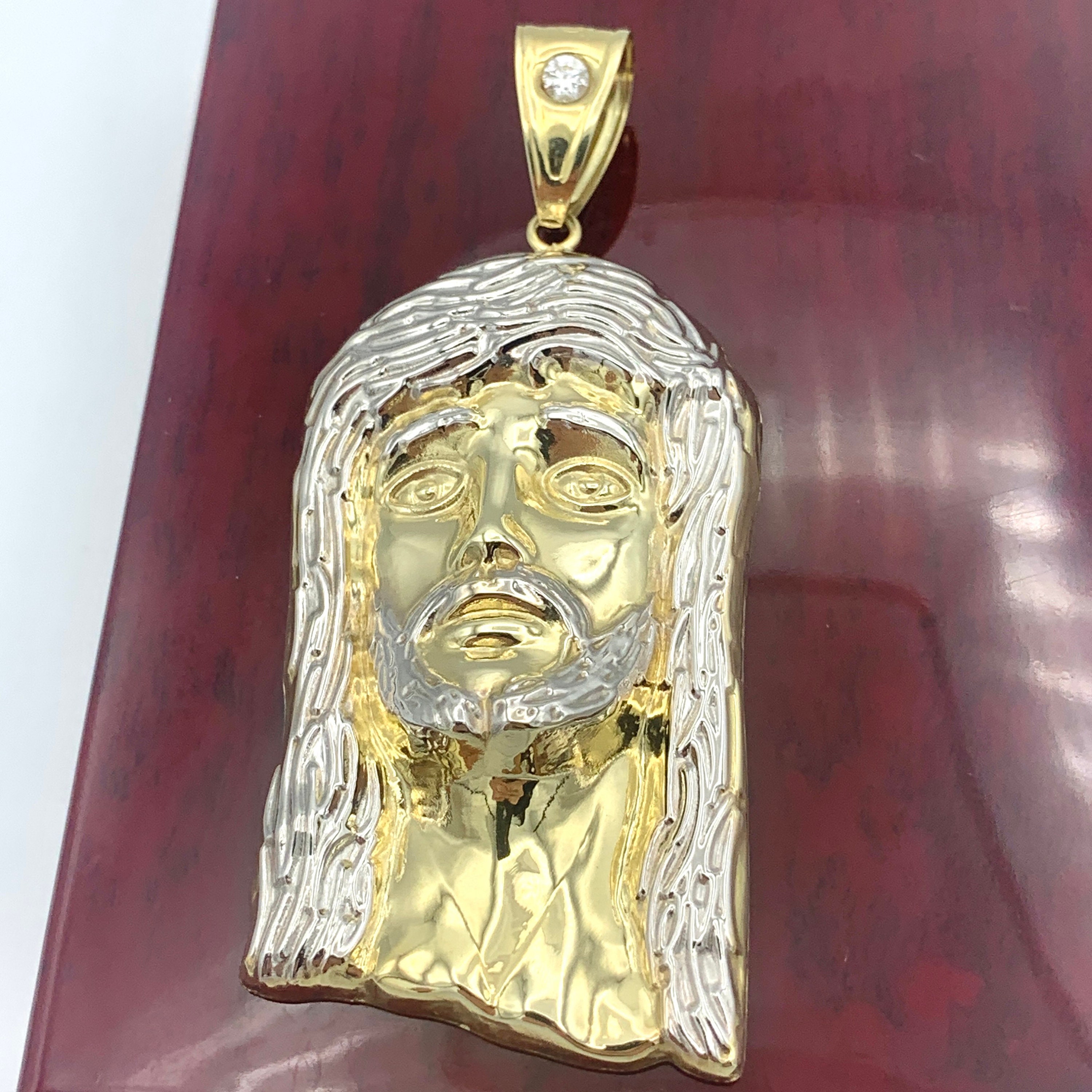 Large Jesus Pendant - Etsy