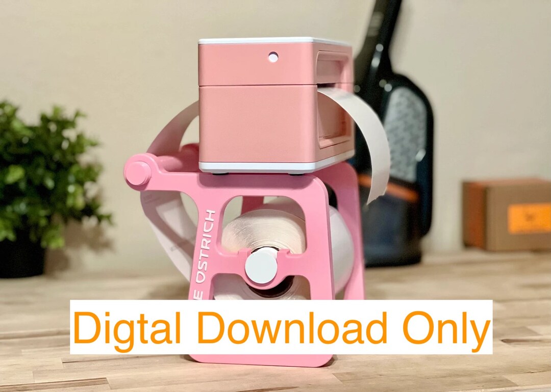 Thermal Label Roll Holder STL: Compact 3D Printer File (digital ...