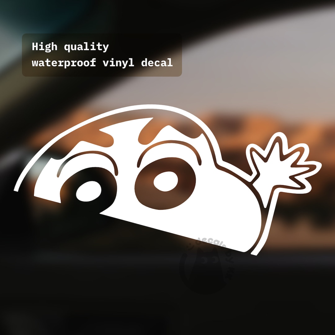 Crayon Shin Chan Hi Peeking | Cute Sticker | Japanese Anime | Outdoor ...