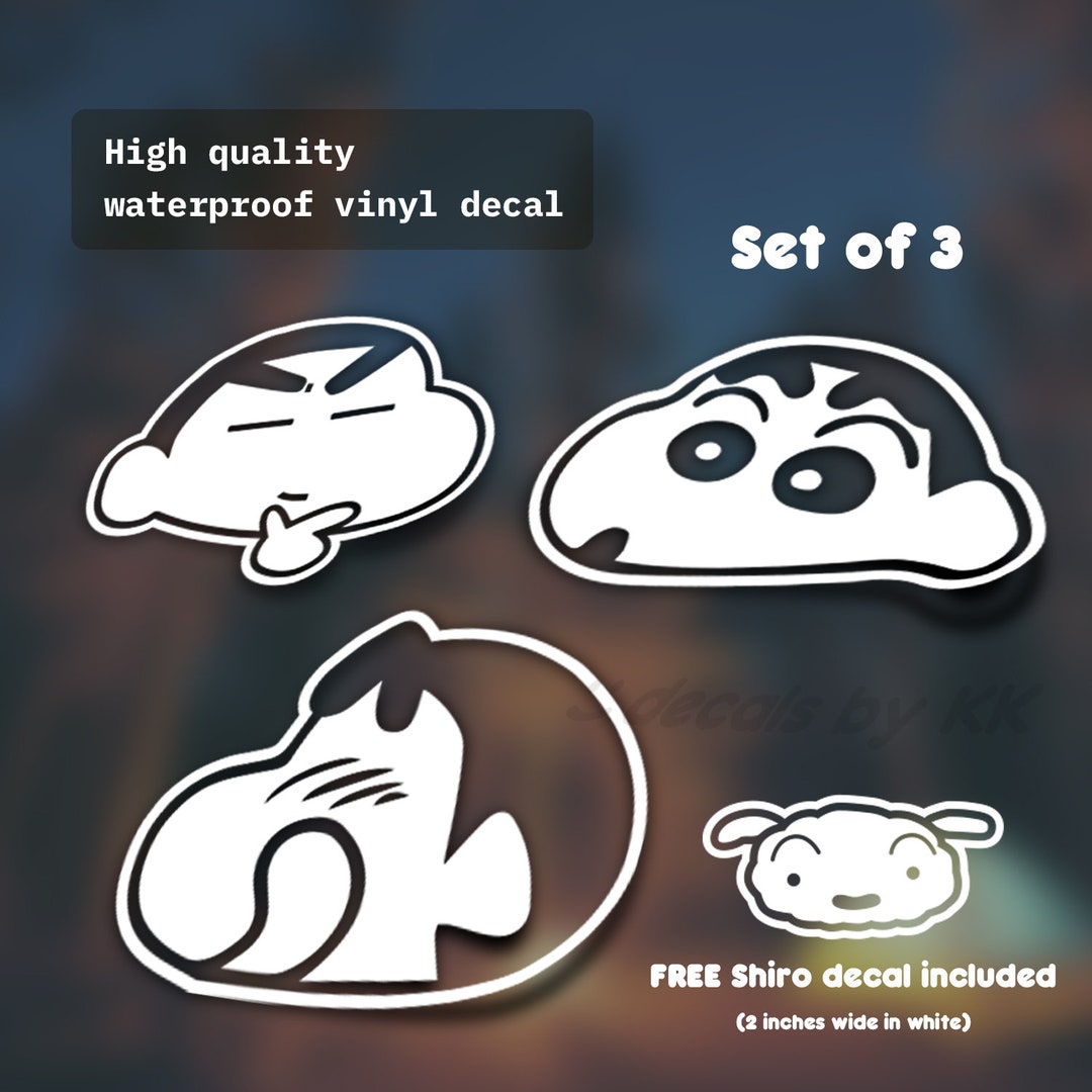 Crayon Shin Chan | Cute Sticker Set | Japanese Anime | Outdoor ...