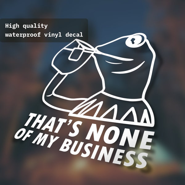 Kermit the Frog Car Decal - Etsy