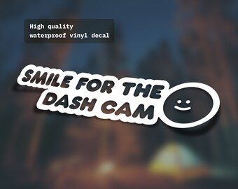 Set of 2: Dash Cam Recording Vinyl Decal Dashcam Car Motorcycle Van ...