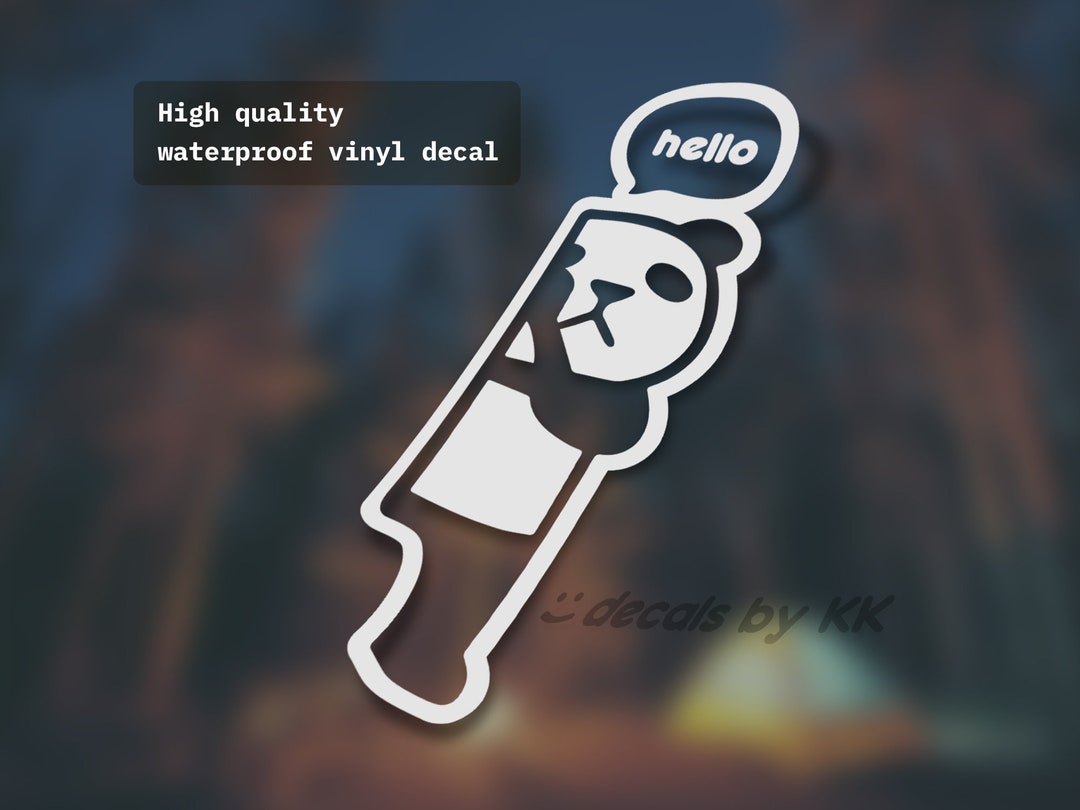 Peeking Panda Funny Reaction Meme Weatherproof Decal Car Bumper Sticker ...