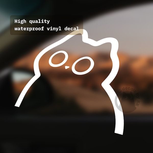 Funny Cat Car Stickers - Etsy