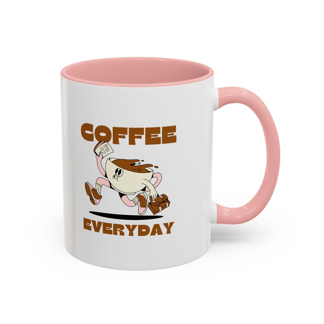 Running Coffee Cup Character Mug | Cute Caffeinated Morning Breakfast ...