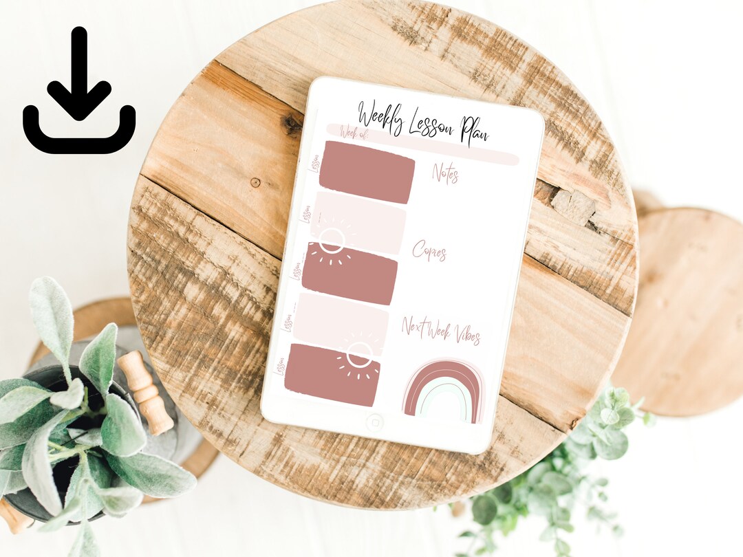 Rainbow Weekly Planner - Instant Download - Digital Download - Etsy