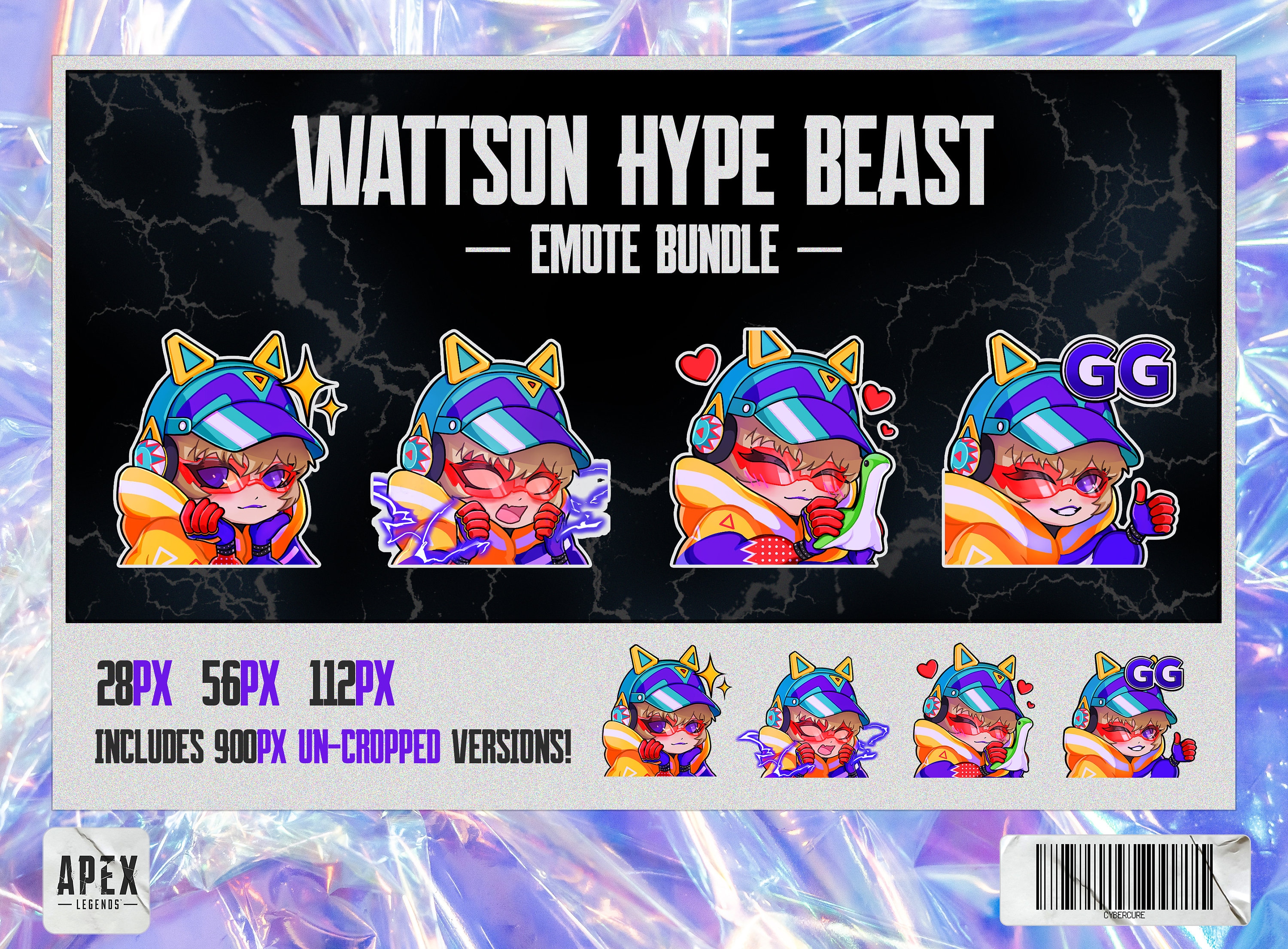 Buy Wattson Hype Beast Apex Legends Chibi Emotes for Twitch Online in ...