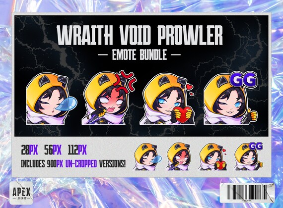 Wraith Void Prowler Apex Legends Chibi Emotes for Twitch - Etsy