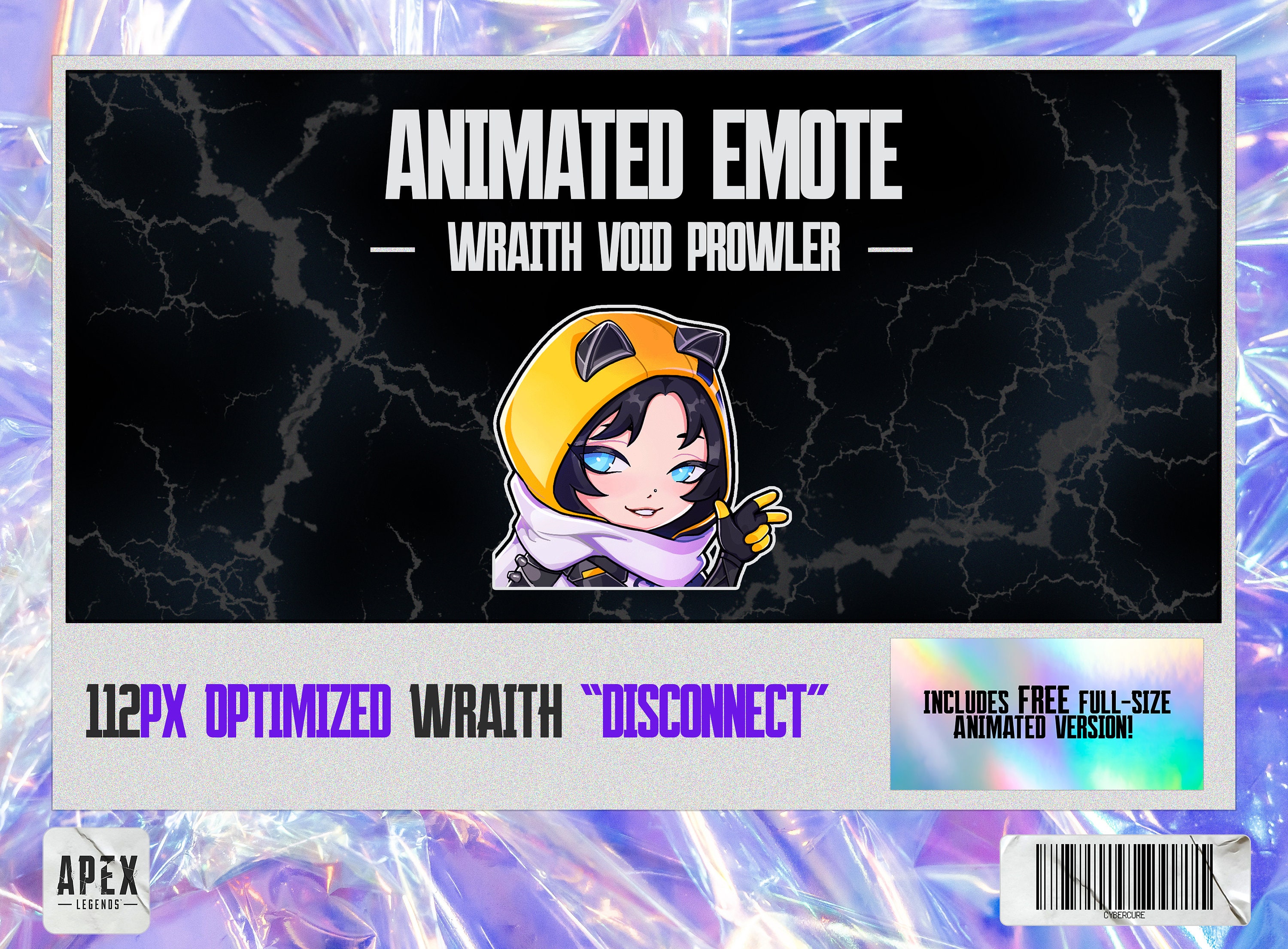 Animé Wraith Void Prowler Apex Legends Chibi Disconnect Emote pour ...