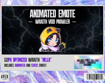 Wraith Void Prowler Apex Legends Chibi Emotes for Twitch, Discord, and ...