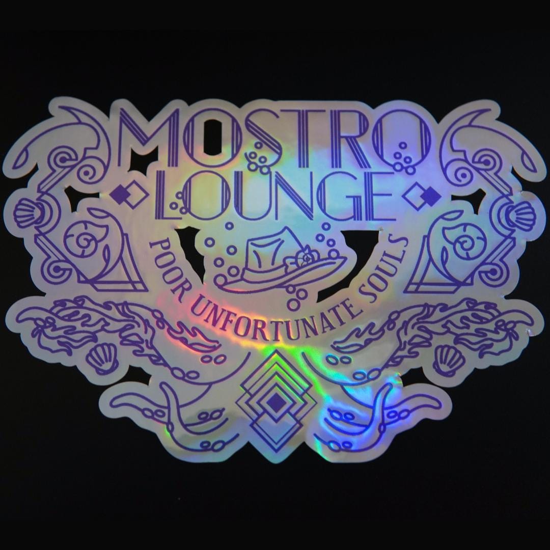 Mostro Lounge Holographic Sticker, Twisted Wonderland Sticker, Disney ...
