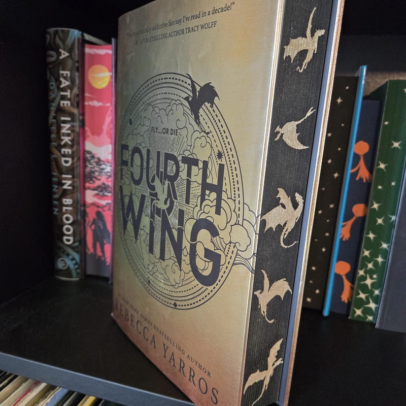 Fourth Wing Book Sprayed Edge - Etsy