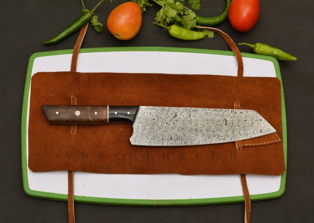 Handmade Damascus Steel Japanese Bunka-gift for Kitchen Chef Natural Wood Handle - Etsy