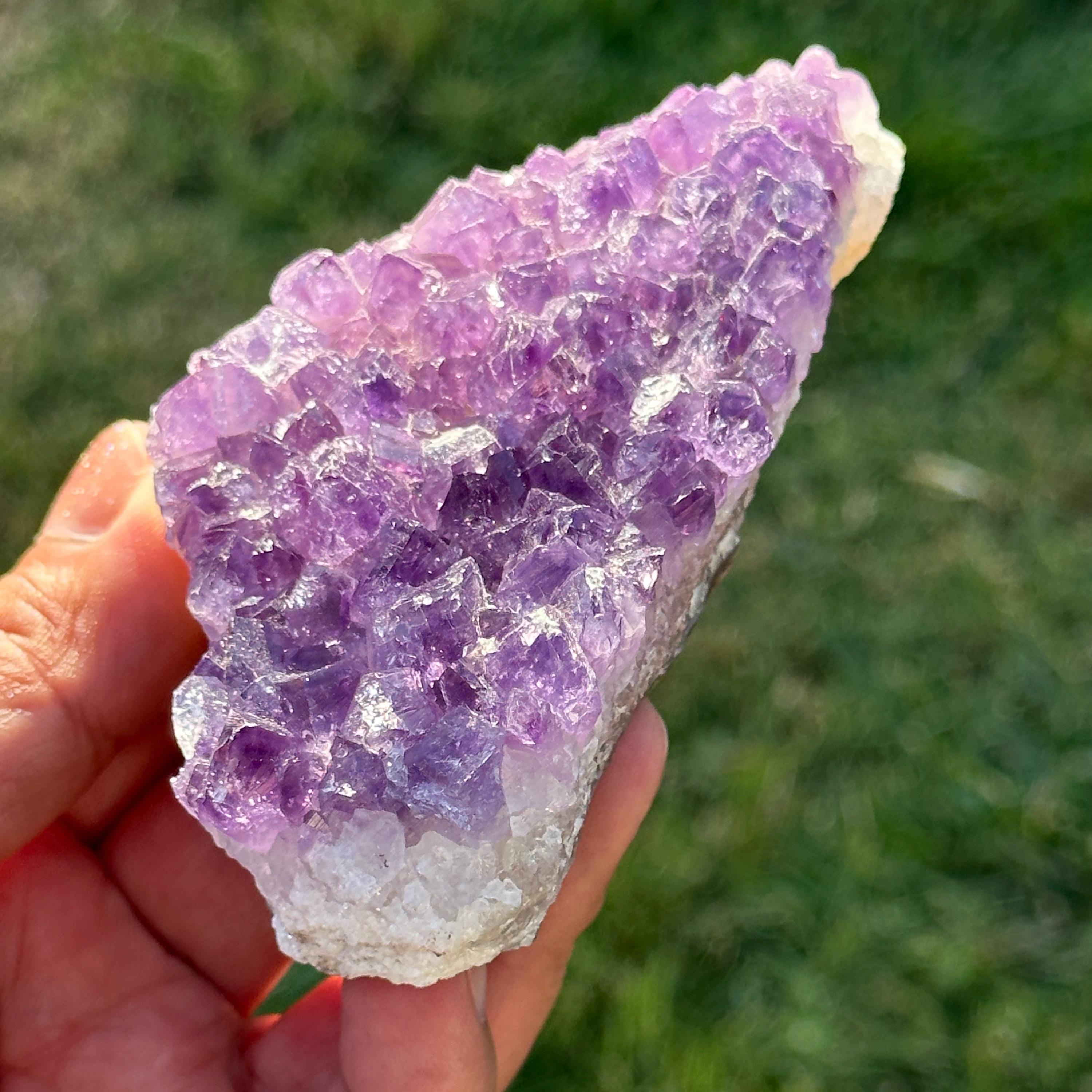 Amethyst Cluster Druzy Crystal Natural Chunk Specimen - Etsy
