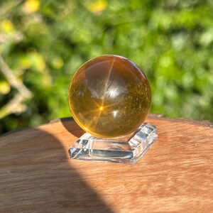 Madagascan Star Citrine Sphere High Quality Gemstone Asterism ...