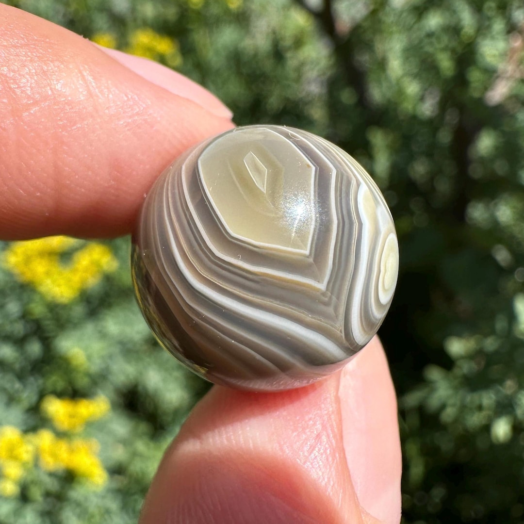 Banded Agate Sphere Small Polished Multi Toned Stone Crystal Ball 16 ...