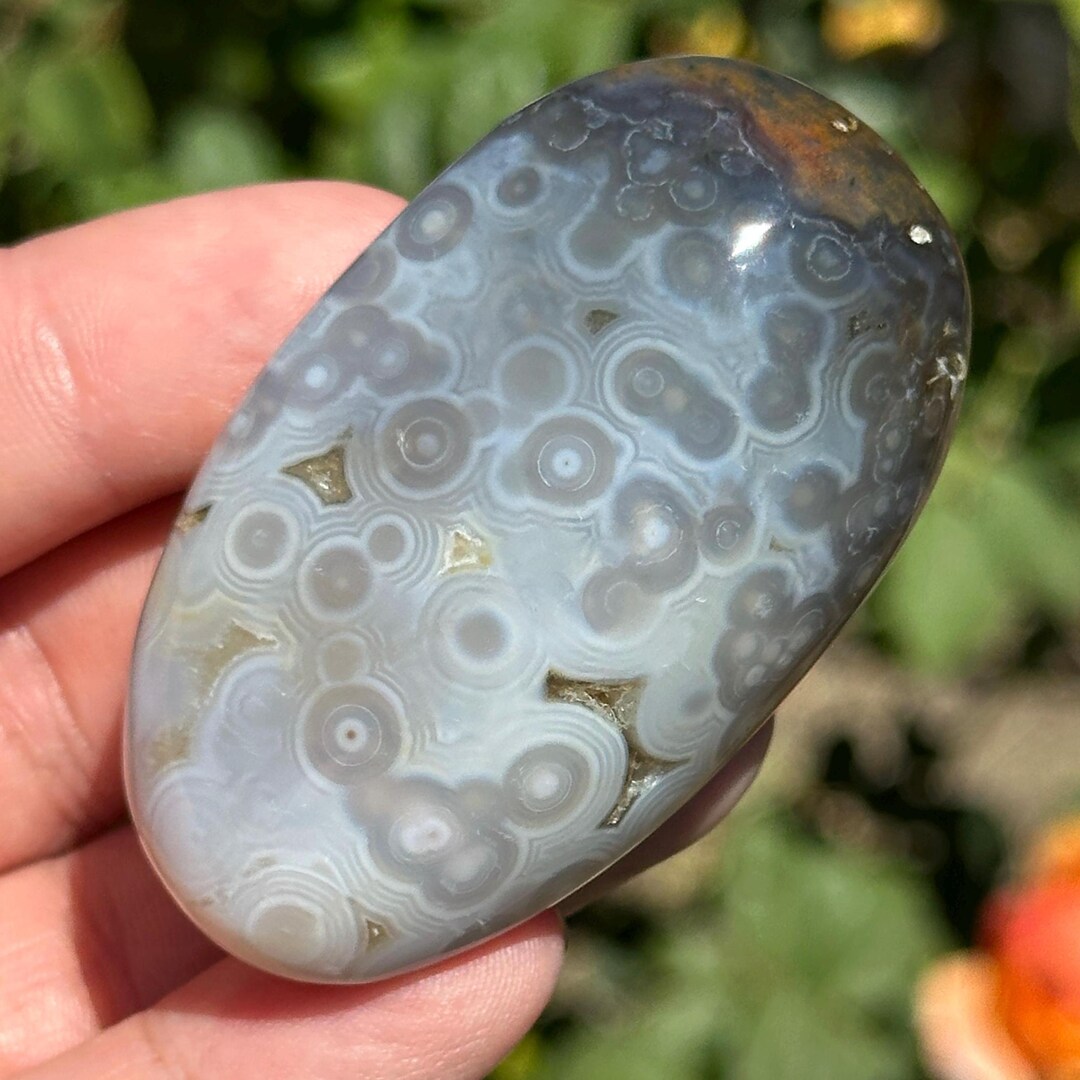 Jelly Ocean Jasper HQ Palm Stone Fish Eye Floating Orbs 62mm - Etsy