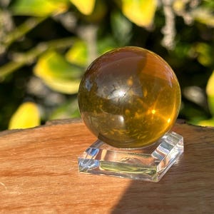 Madagascan Star Citrine Sphere High Quality Gemstone Asterism ...