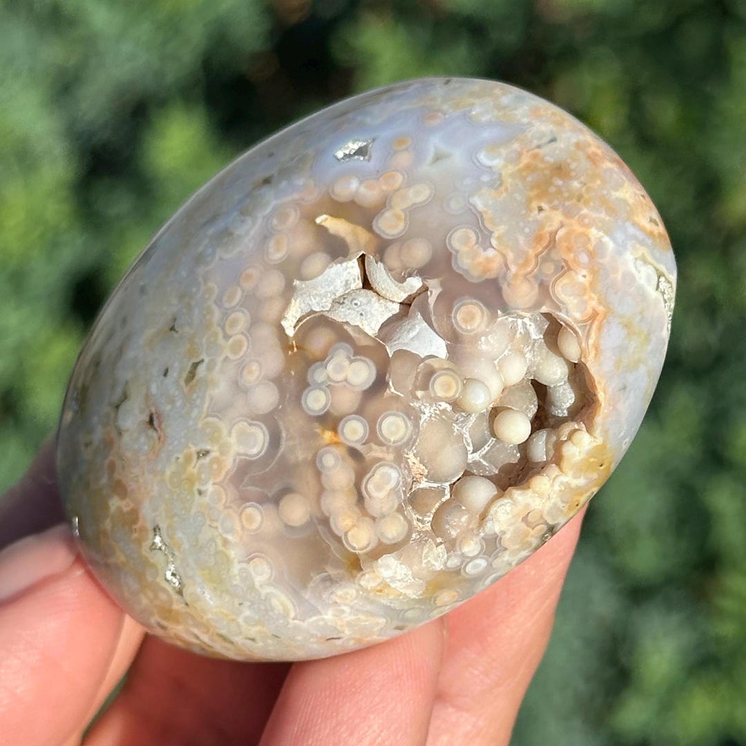 Ocean Jasper HQ Botryoidal Palm Stone Jelly Orbs Peach 60mm - Etsy