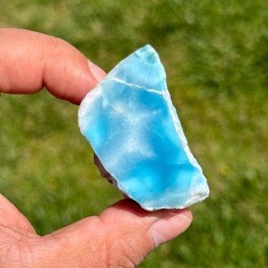Larimar Deep Blue Nodule Butterfly Split Specimen Freeform High Quality ...