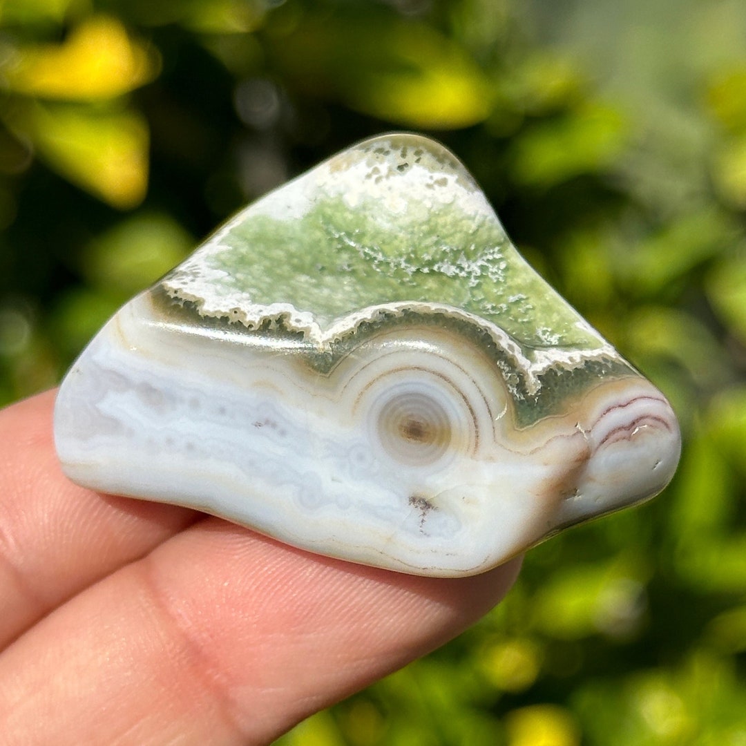 Ocean Jasper ‘ Fish ‘ Tumble Stone Orbs Chunky Pocket Tumble - Etsy