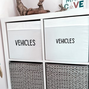 Toys Storage Labels for Ikea Kallax Drona Trofast Storage, Nursery Draw ...