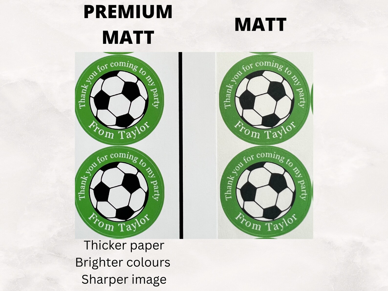 Football Party Stickers Personalised Stickers Party Favours - Etsy