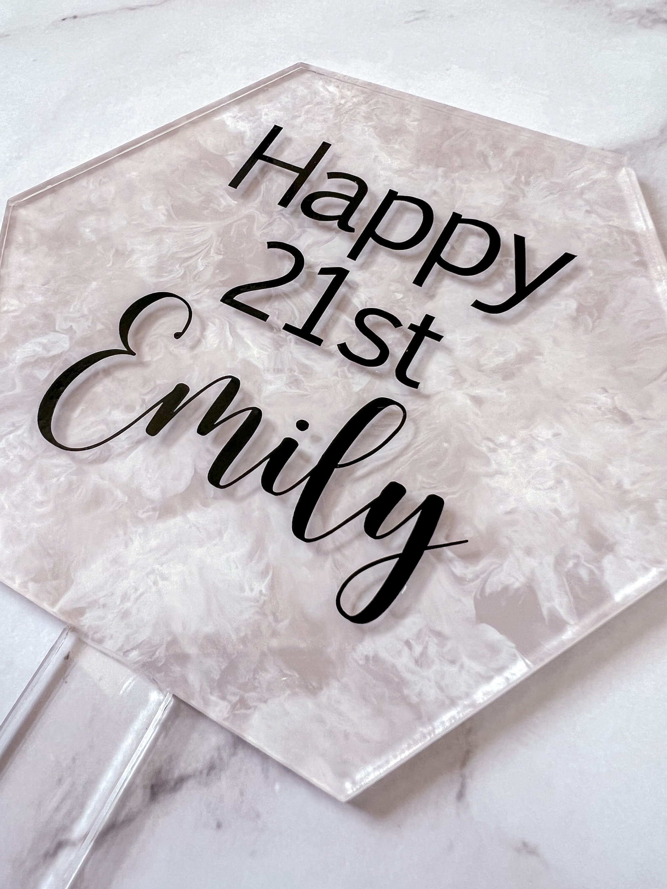 Acrylic Cake Topper Round Cake Topper Acrylic Round Topper - Etsy