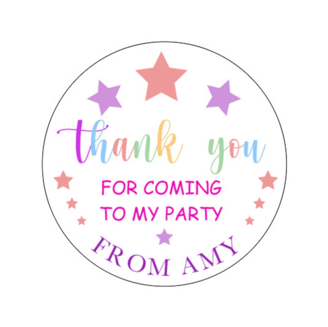 Party Favour Stickers, Sweet Cone Stickers, Girls and Boys Party Favour ...