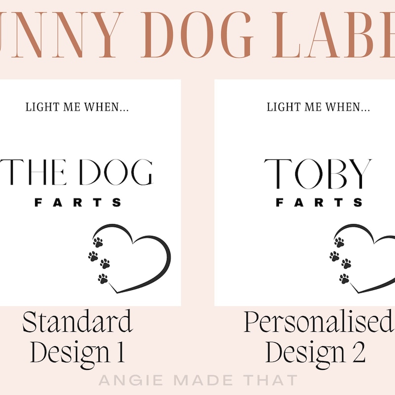 Dog Labels - Etsy