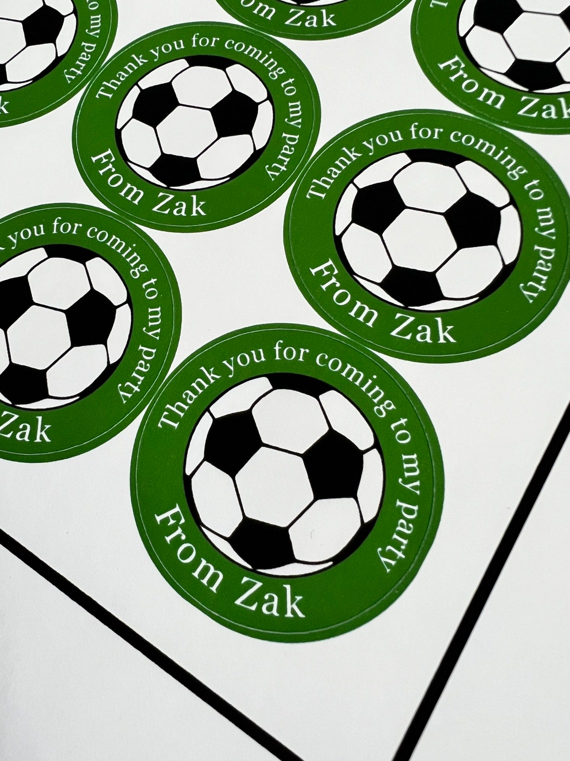 Football Party Stickers Personalised Stickers Party Favours - Etsy