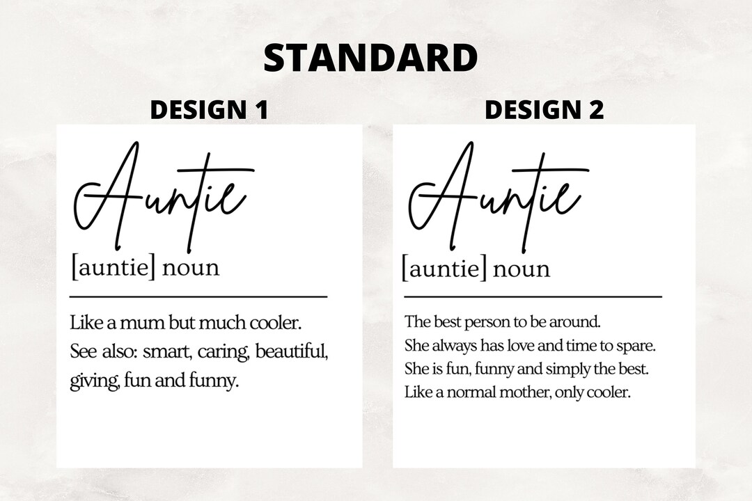 Auntie Candle Label, Personalised Auntie Gifts, Aunty Definition ...