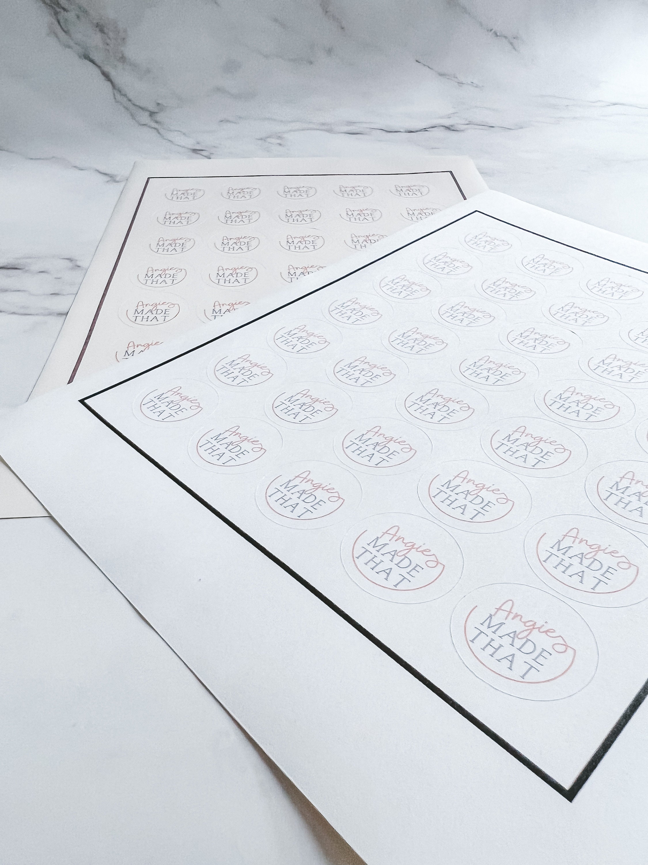 Logo Stickers, Logo Stickers Sheet, Round Sticker Label, Logo Stickers ...