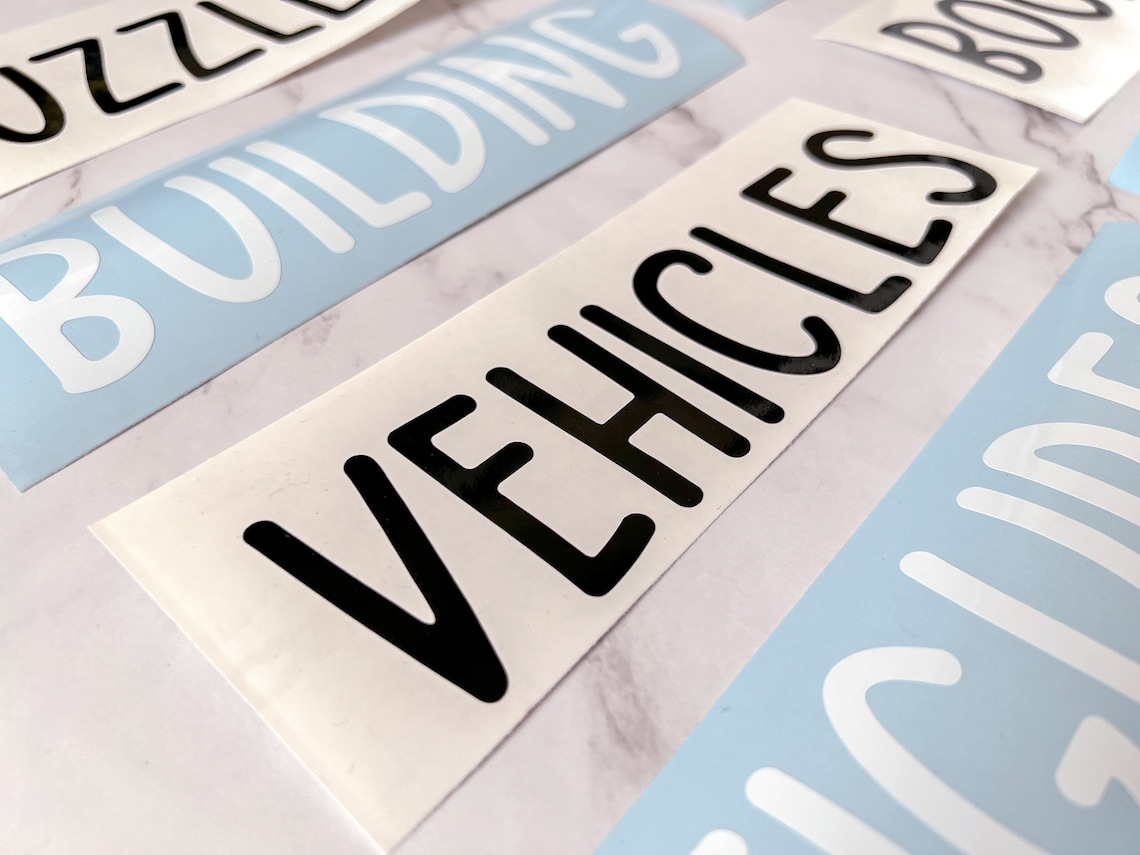 Toys Storage Labels for Ikea Kallax Drona Trofast Storage, Nursery Draw ...