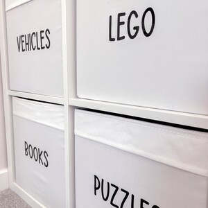 Toys Storage Labels for Ikea Kallax Drona Trofast Storage, Nursery Draw ...