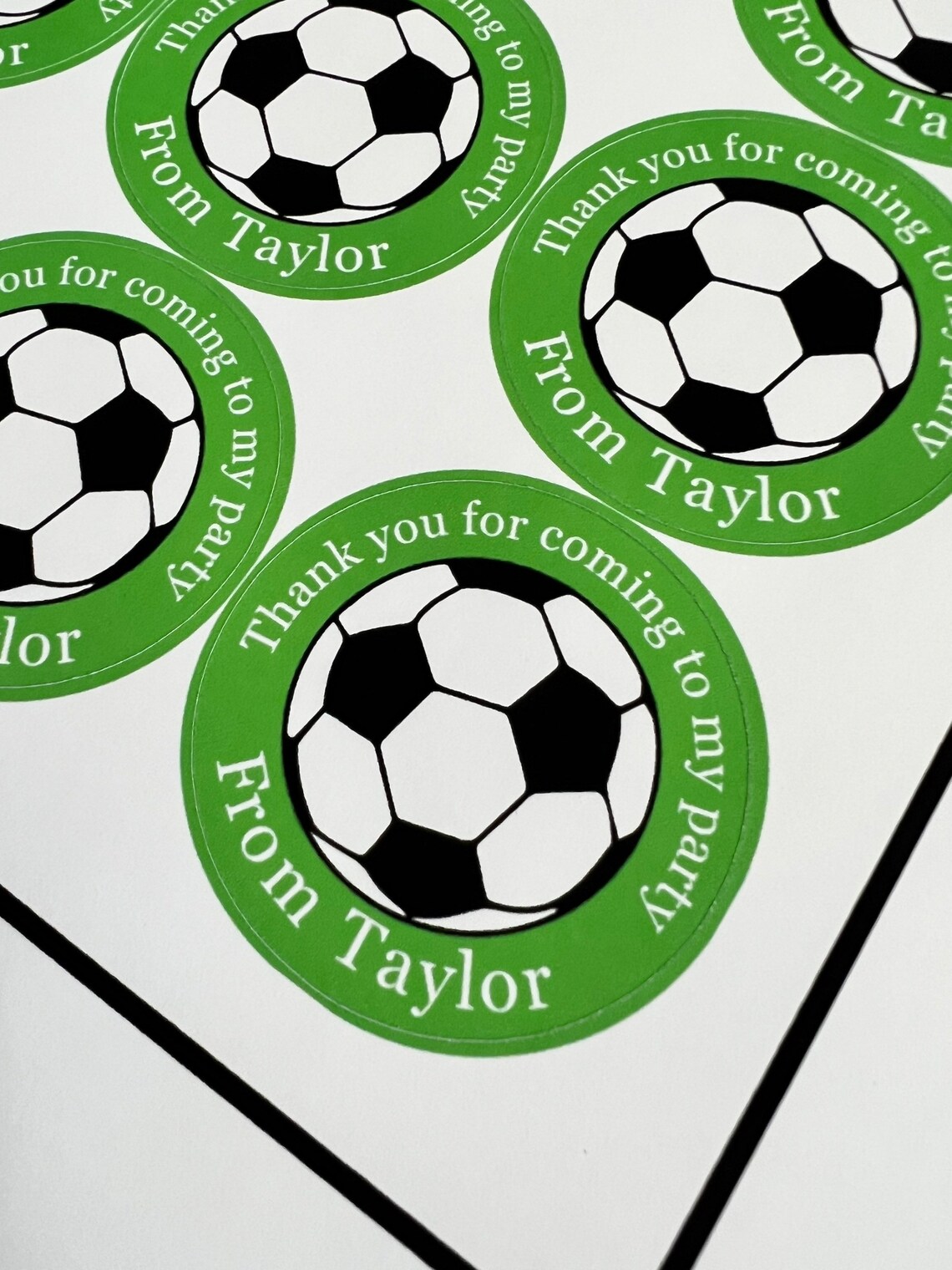 Football Party Stickers Personalised Stickers Party Favours - Etsy