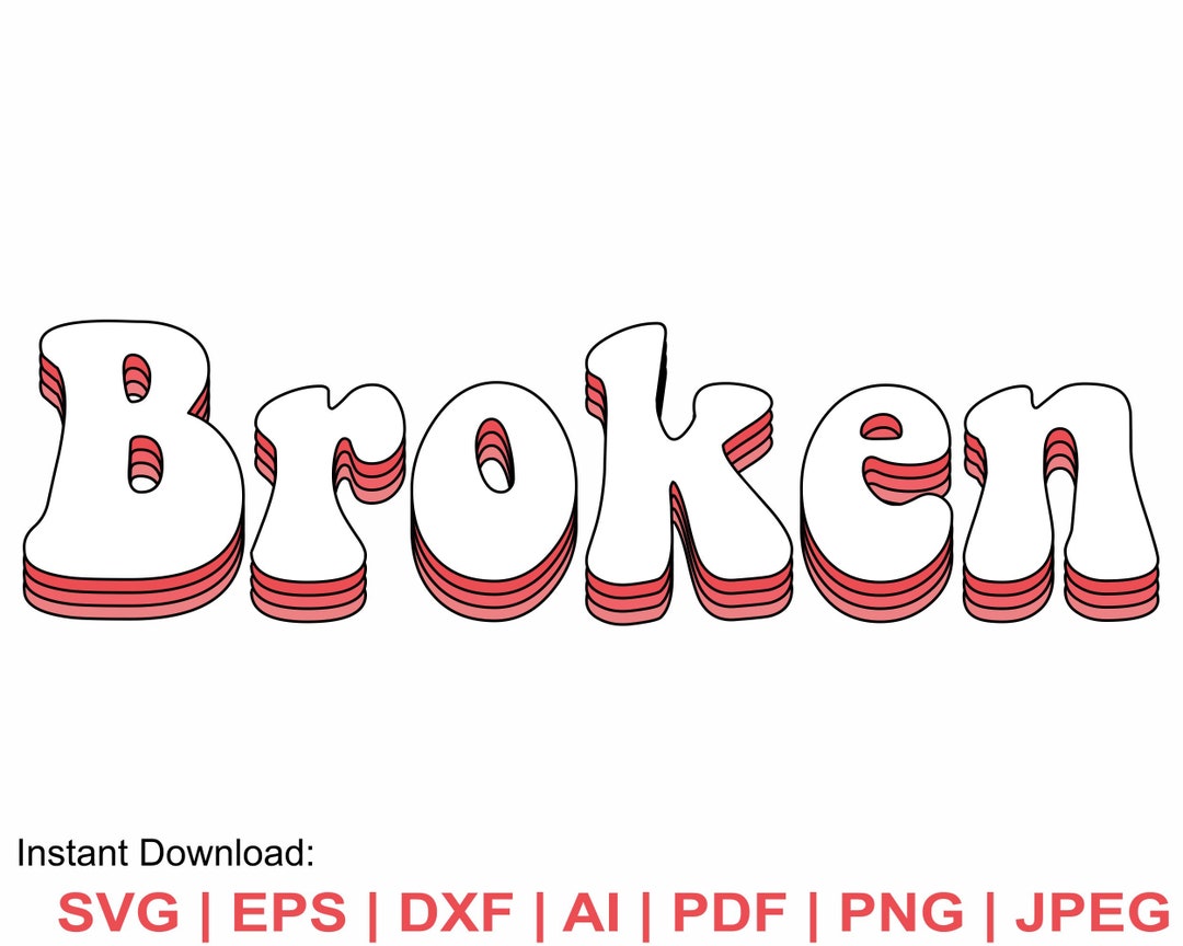Broken Svg, Warrior Svg, Strong Women Svg, Strong Man Svg, Broken ...