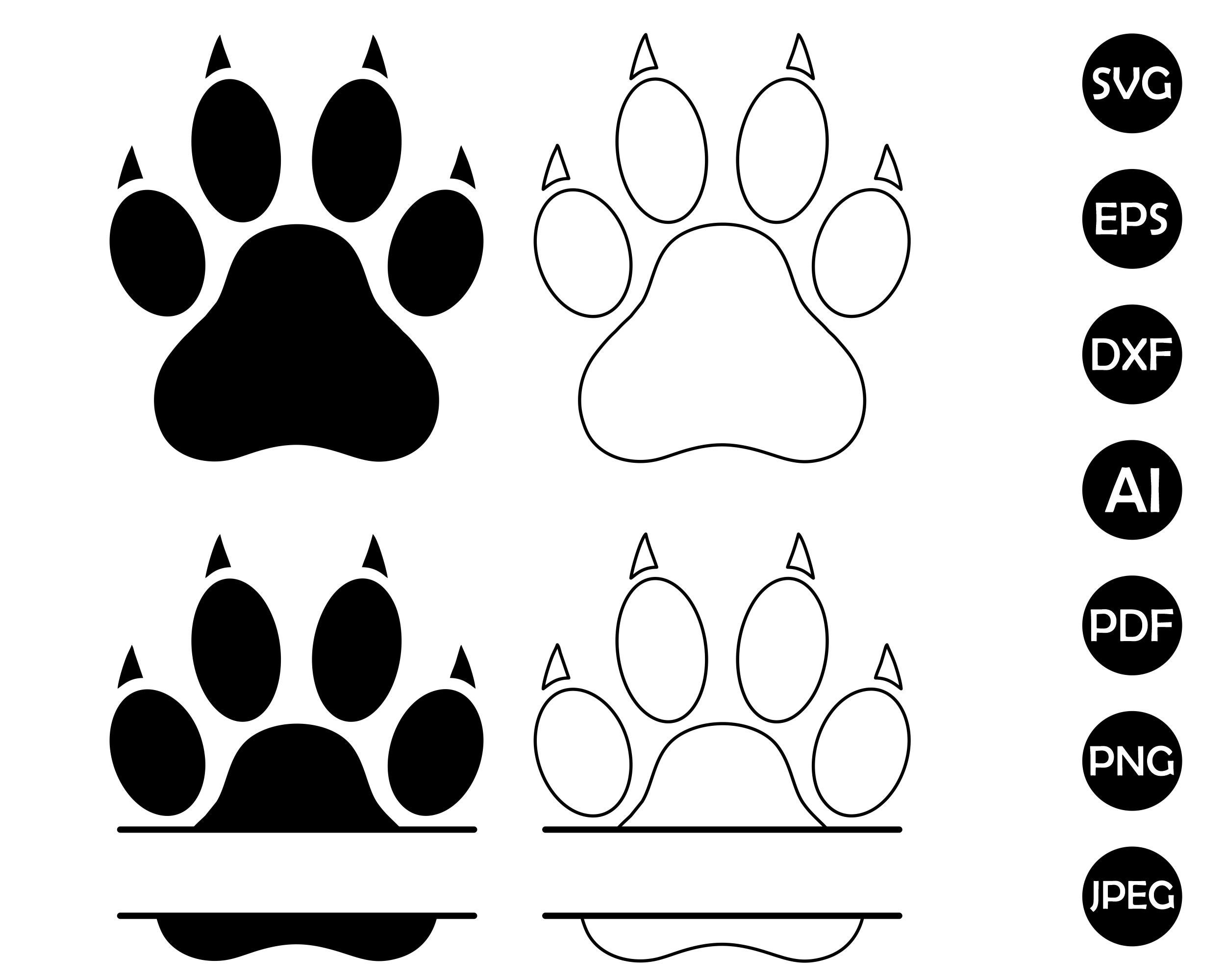 Paw Print Svg Dog Paw Print Svg Dog Paw Svg Paw Svg Dog - Etsy