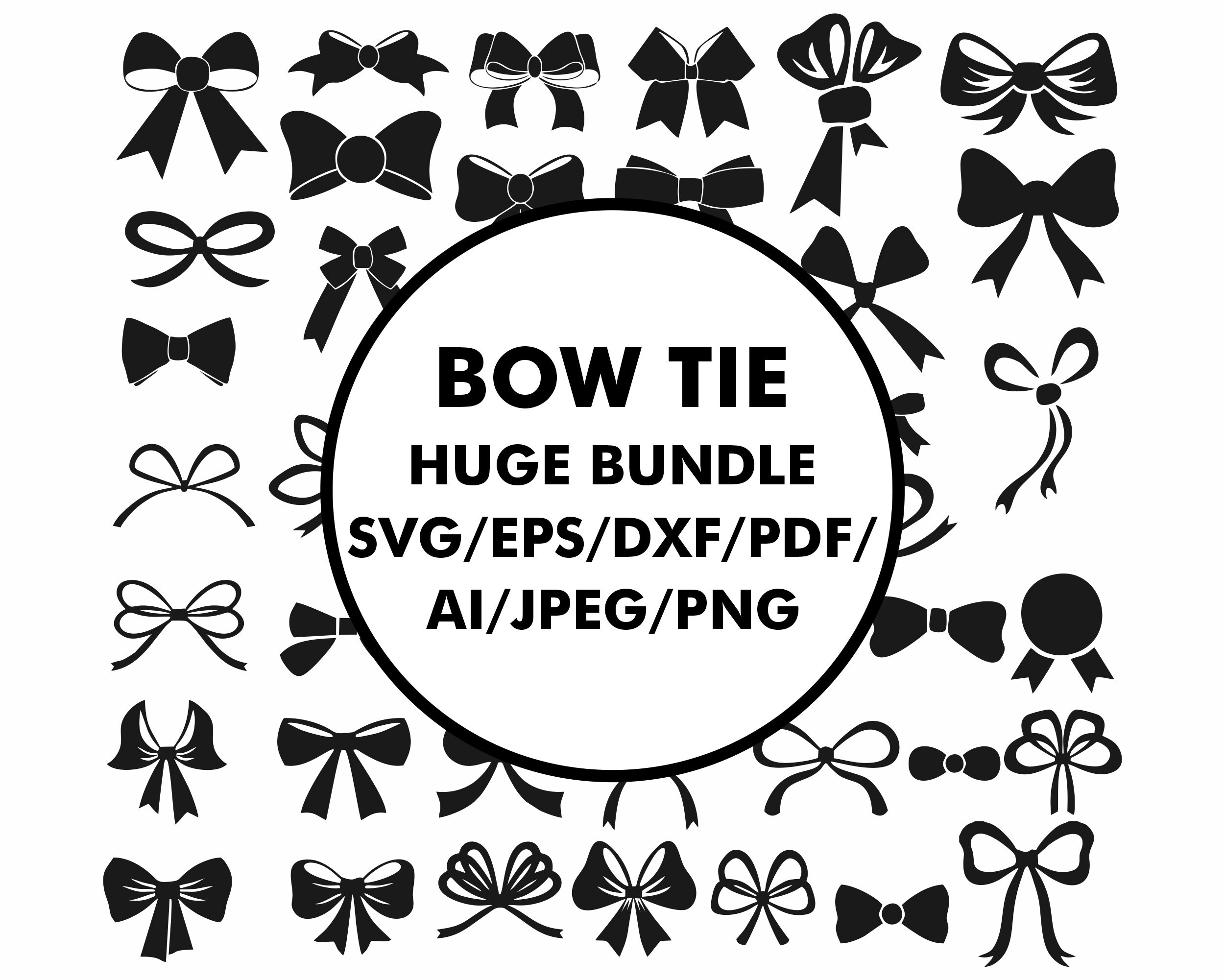 Bow Tie Svg Bundle Bow Tie Svg Cheer Bow Svg Bow Tie Etsy