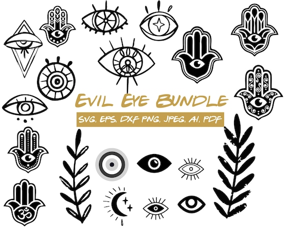 Evil Eye Bundle Svg Evil Eye Svg Hamsa Hand Svg Turkish - Etsy Australia