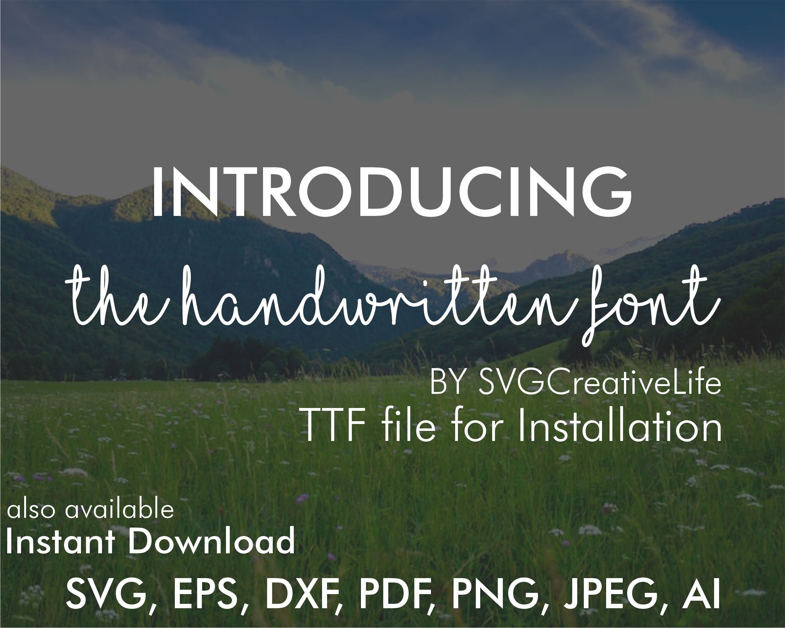 Fonts Handwriting Font Font for Glowforge Font for Cricut - Etsy