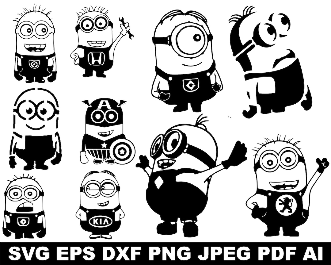 Minions Svg, Minions Bundle Svg, Minions Party, Despicable Me Svg ...