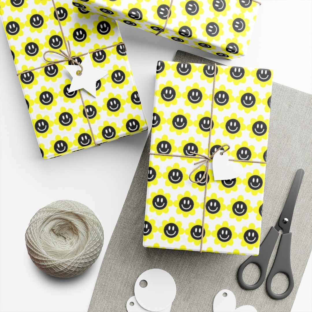 Smiley Face Gift Wrap Papers, Gift Packaging Papers, Gift Wrap, Gift ...