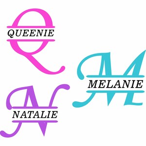 Split Monogram Svg Split Alphabet Svg Split Letter Svg - Etsy
