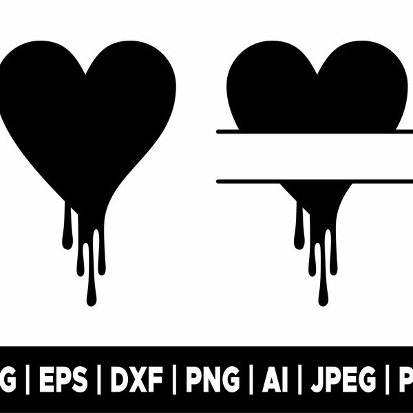 Bleeding Heart Svg - Etsy