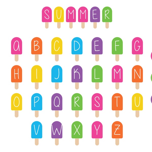 Popsicle Clipart - Etsy