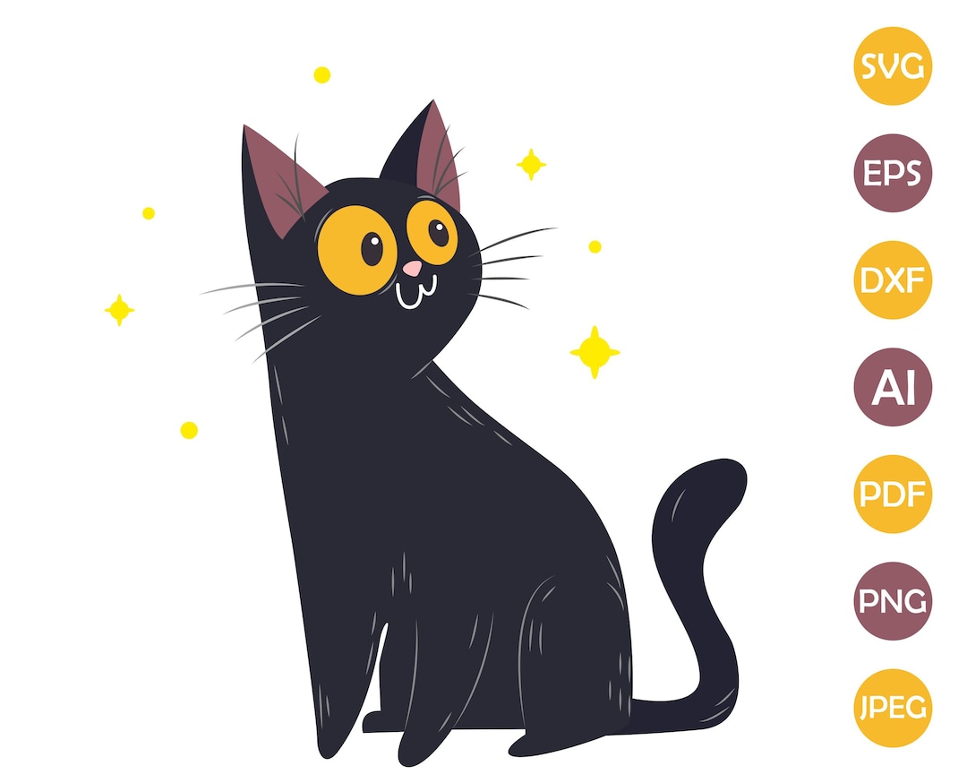 Cat Svg, Kitty Svg, Kitty Cat Png, Cute Cat Svg, Curious Kitten Svg ...