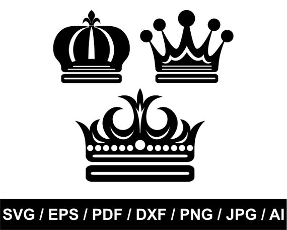 Royal Crown Svg King Queen Crown Svg Crown Svg Bundle - Etsy