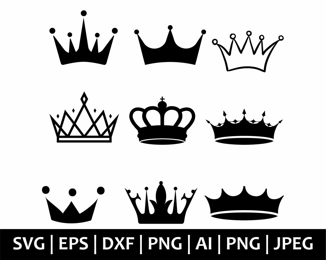 Royal Crown Svg, Crown Svg, Princess Tiara Svg, King Crown Svg, Queen ...