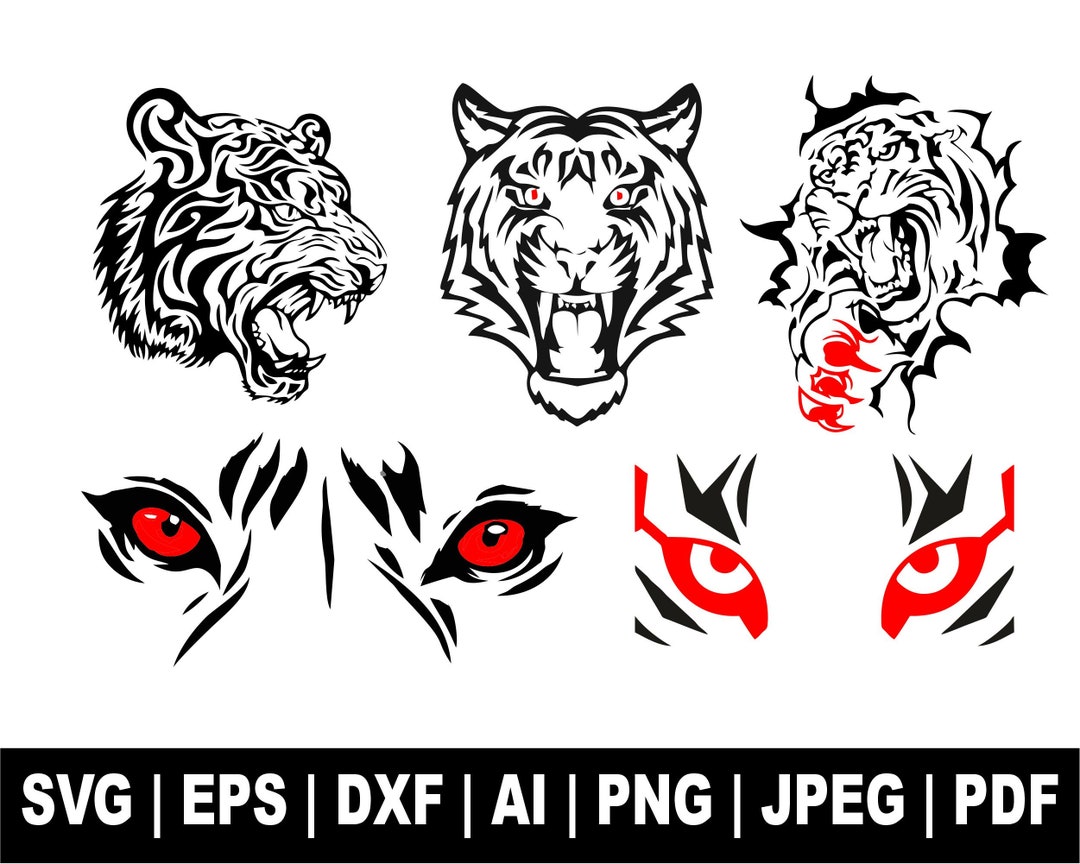 Tiger Head Svg, Tiger Svg, Tigers Mascot Svg, Tiger Scratch Svg, Tiger ...